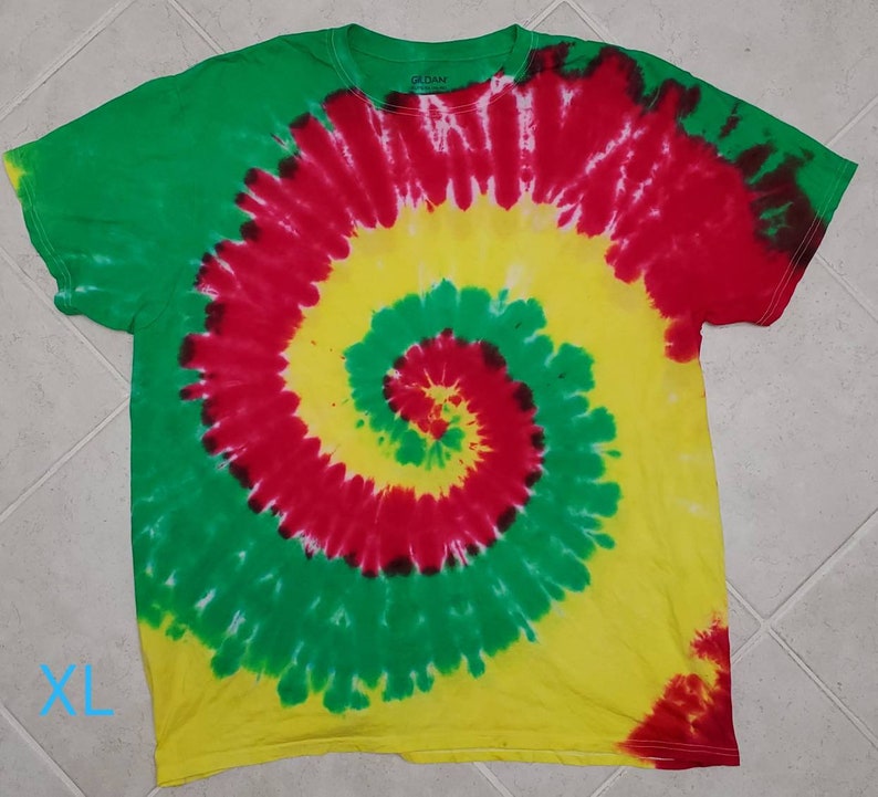 Rasta Spiral Tie Dye Etsy