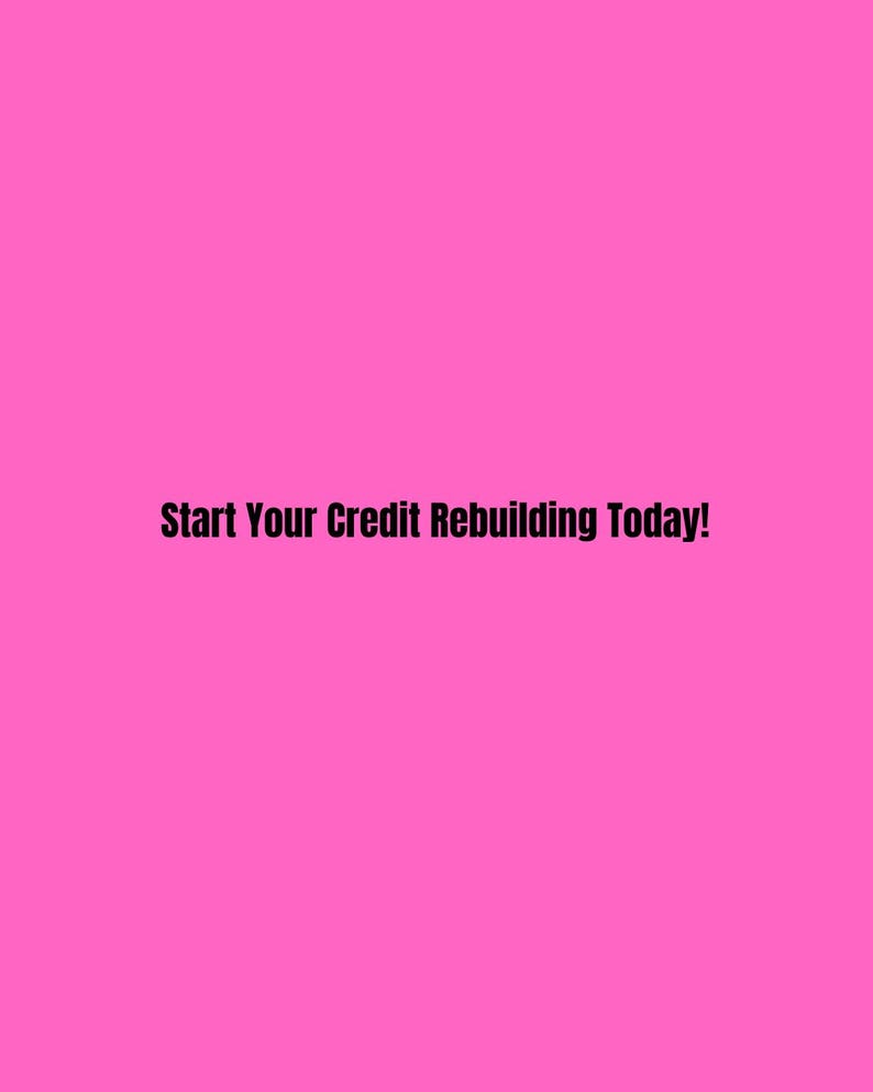 Smart Credit Rebuild DIY Kit - Etsy