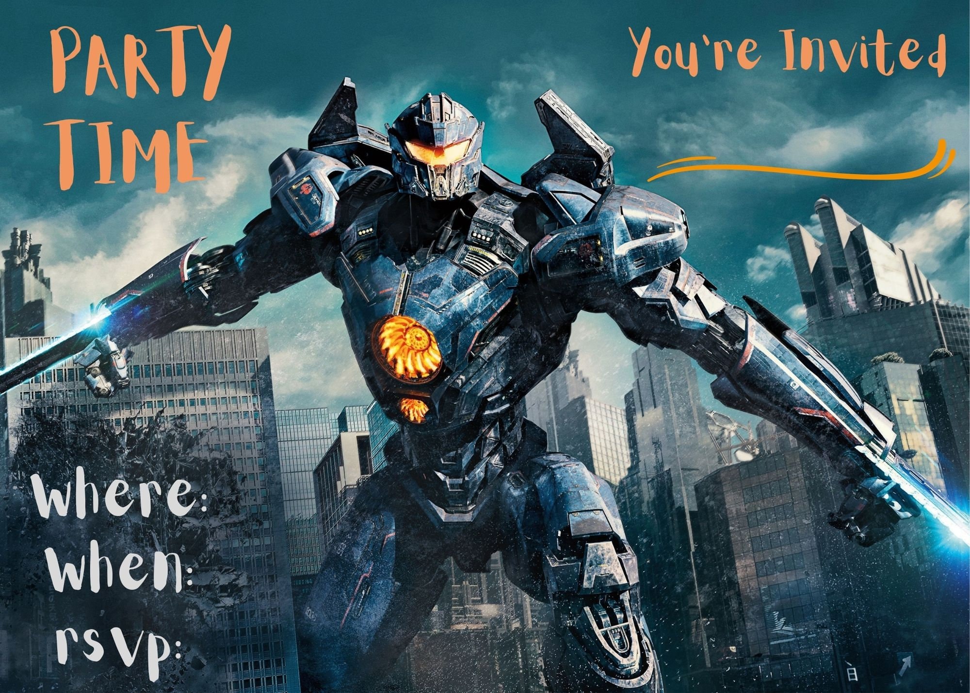 Jaeger Pacific Rim Blueprint