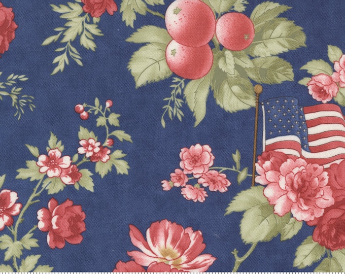 Moda, Isabella, Nautical Blue, Americana, Minick & Simpson, Sold by 1/2 ...