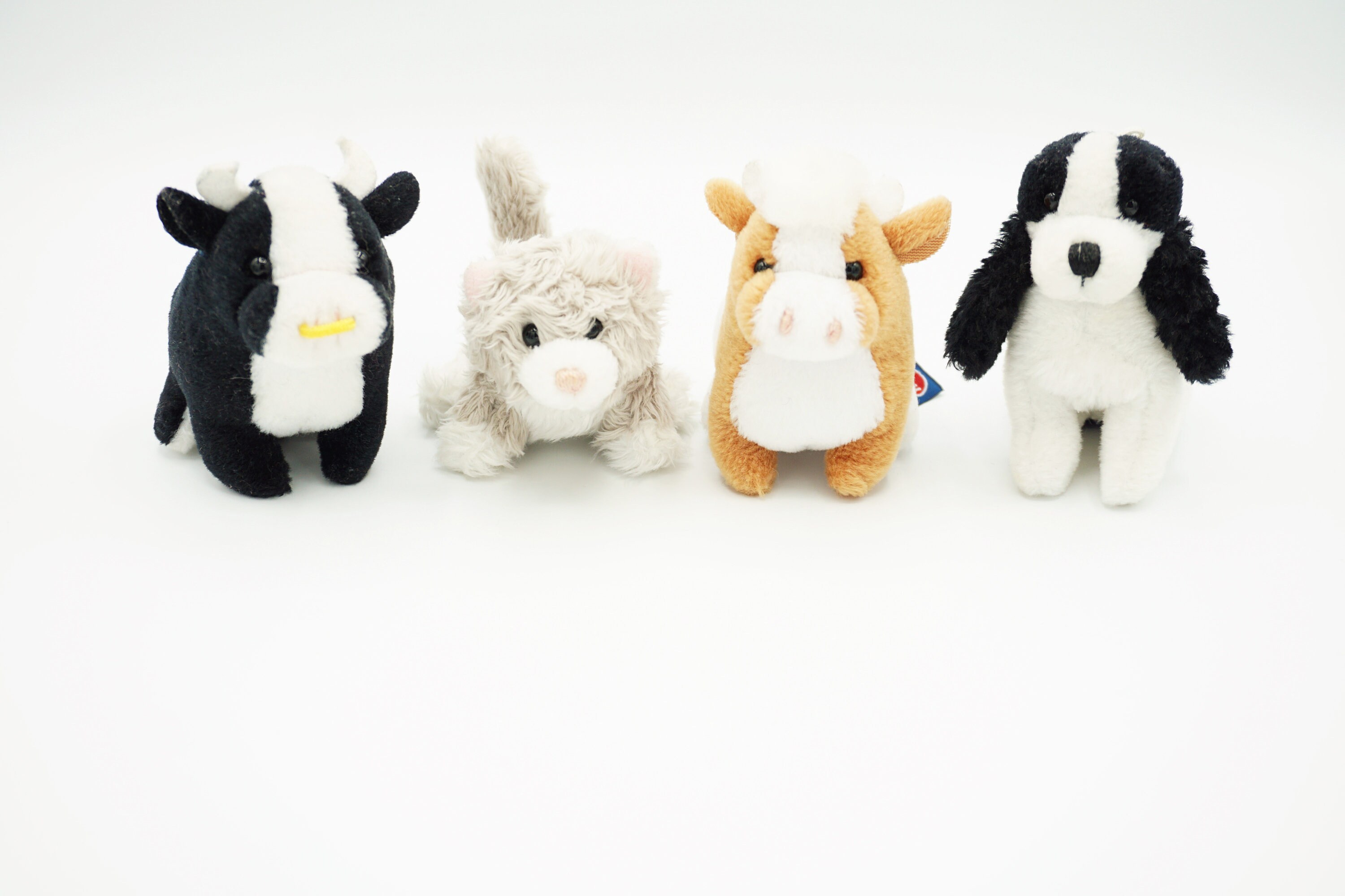 Mini Soft Animal Plush Cow Toy - munimoro.gob.pe