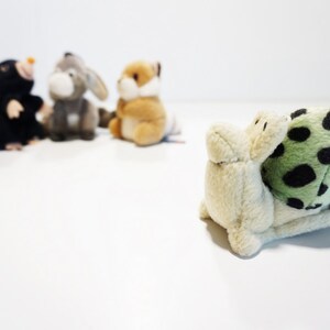 1 Stuffed Animal - Plush Mini Trudi - Mole - Donkey - Snail - Raccoon ...