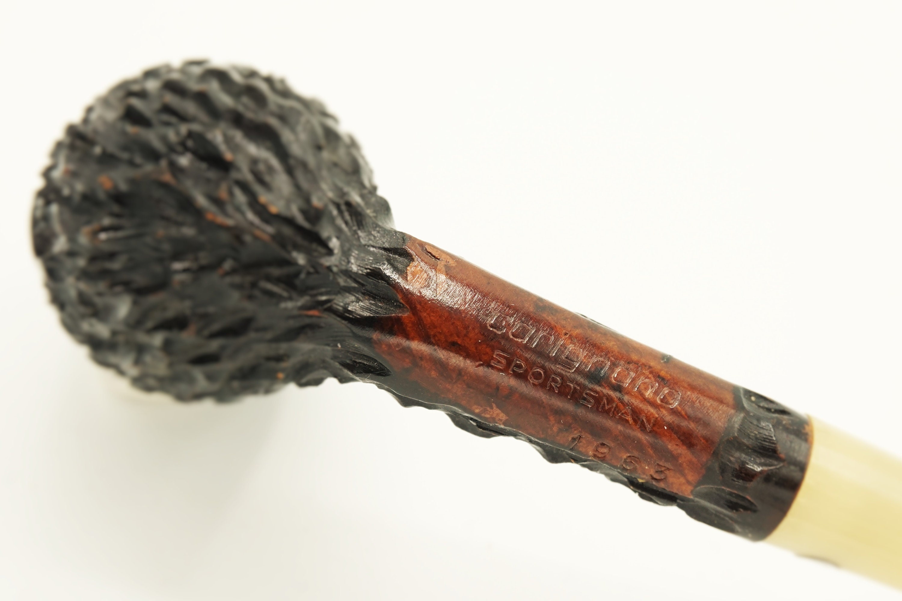1 Handmade Italian Briar and Horn Pipe 1963 Made in Italy Pipe ...