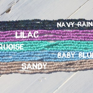 SOLD OUT Small Beaded Double Wrap Necklace Fun Colors - Etsy