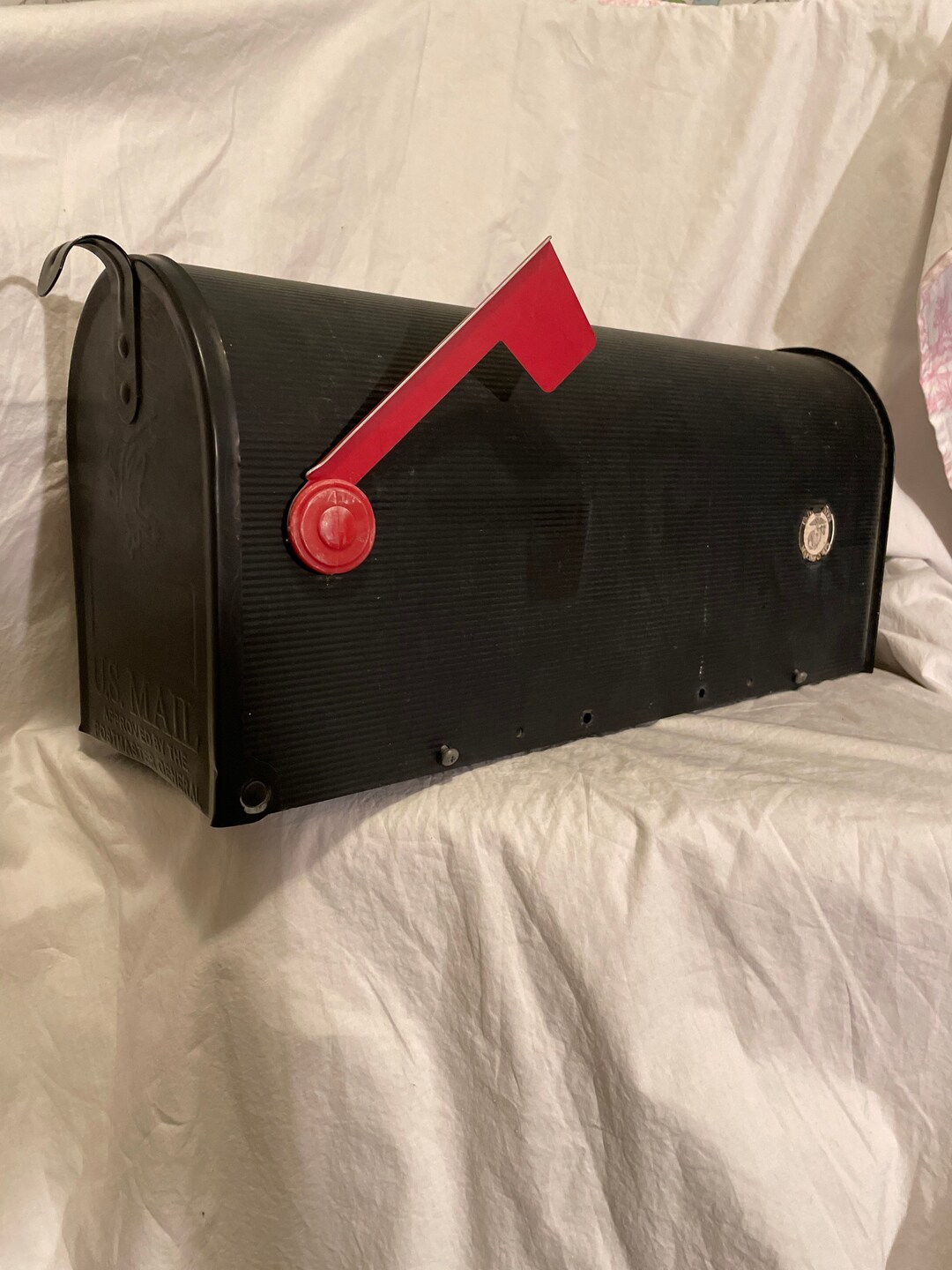 Classic Vintage 70’s Large Galvanized Pole Mailbox Postmaster Approved ...