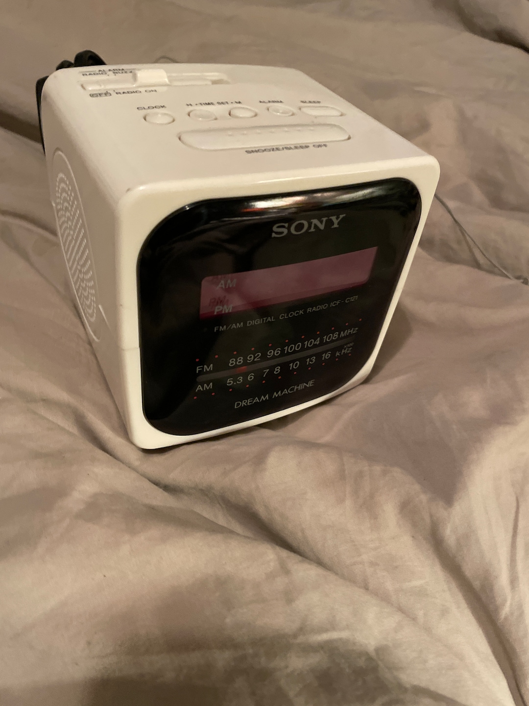 Sony Dream Machine Clock Radio Model ICF-C121 Amazing Condition! #BV - Etsy