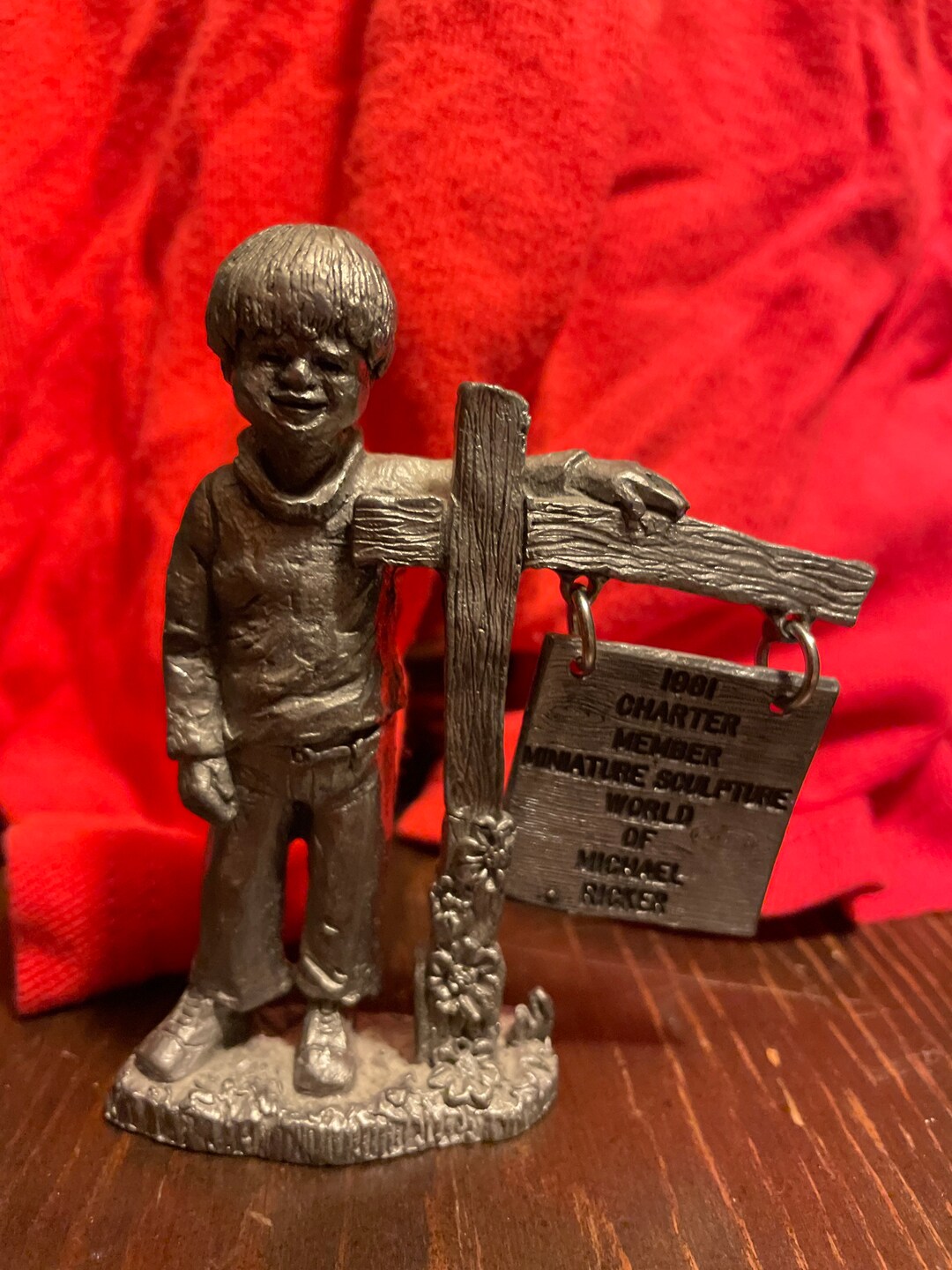 1981 Michael Michael Ricker Pewter Charter Member Figurine 6466! #BV - Etsy