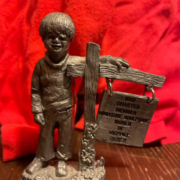 Michael Ricker Pewter Figurines - Etsy