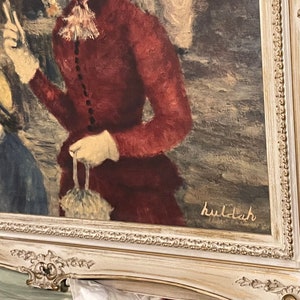 Jeffe Huldah Cherry Cherries French Impressionistic Large Framed 1950’s ...