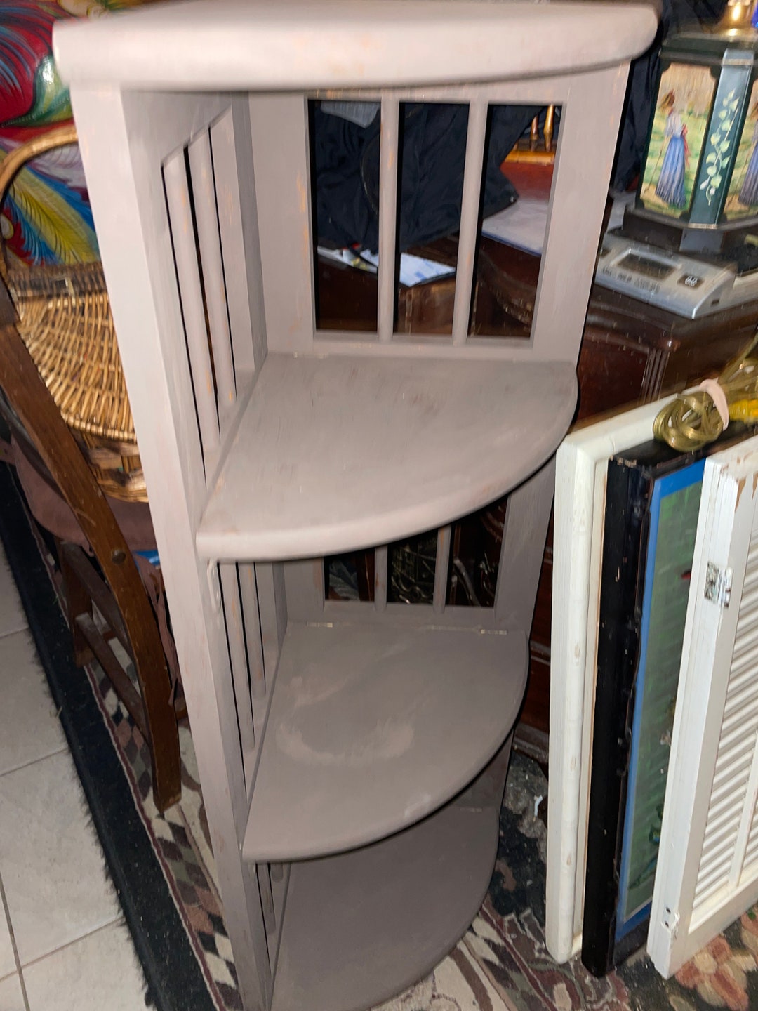 Vintage Wooden Folding Corner Shelf Wedding Display! #BV - Etsy