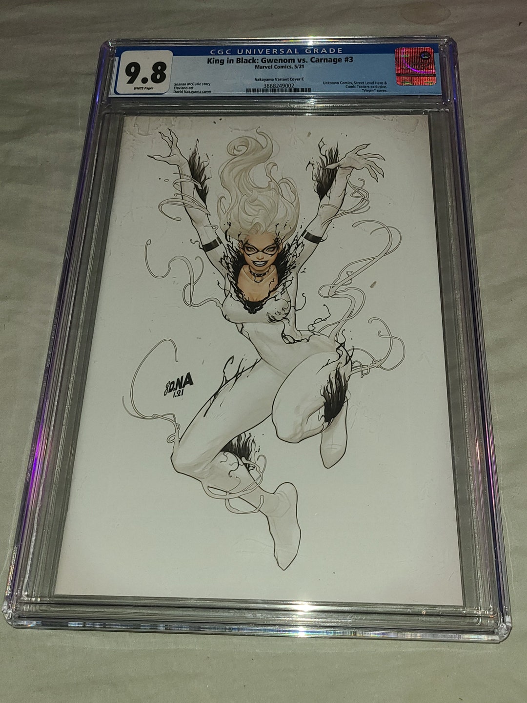 CGC 9.8 King in Black: Gwenom Vs. Carnage #3, Nakayama Variant Cover - Etsy