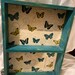 Butterfly Themed Display Shelf, Robins Egg Blue Farmhouse Style - Etsy