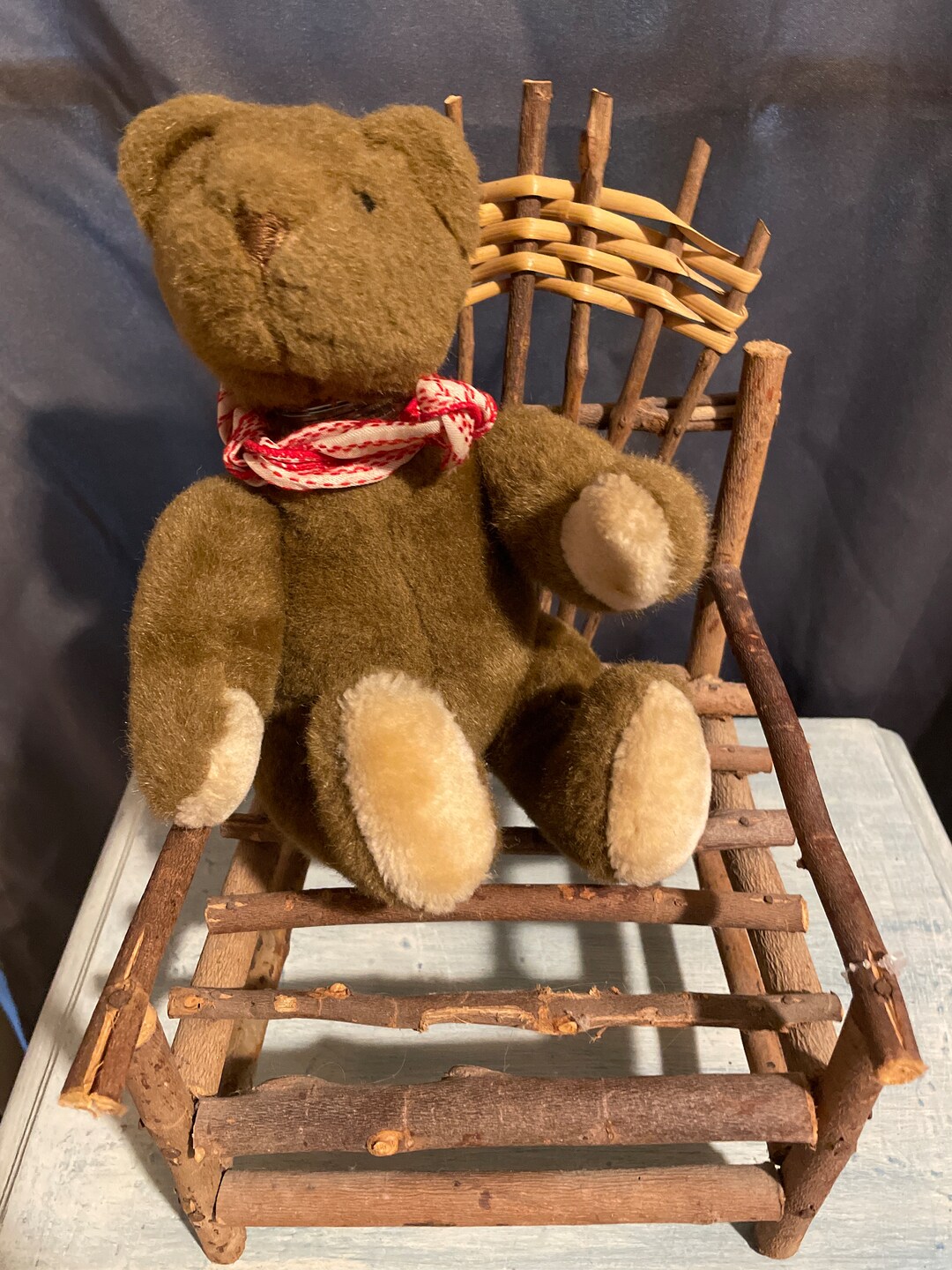 Primitive Stick Twig Log Doll Display Chair Handmade! #BV - Etsy