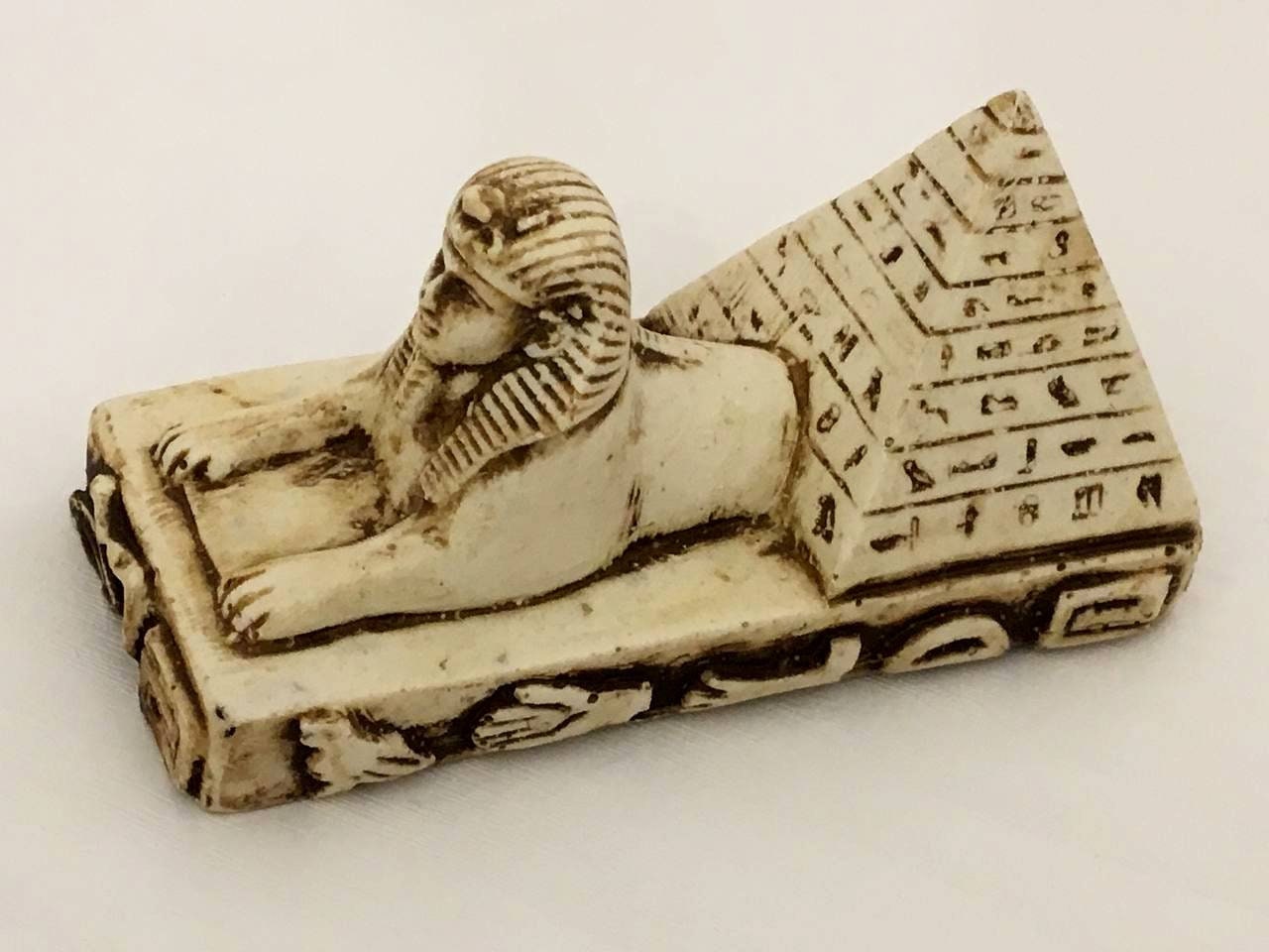 Unique Egyptian Sphinx Statue Handmade Heavy Sculptural - Etsy