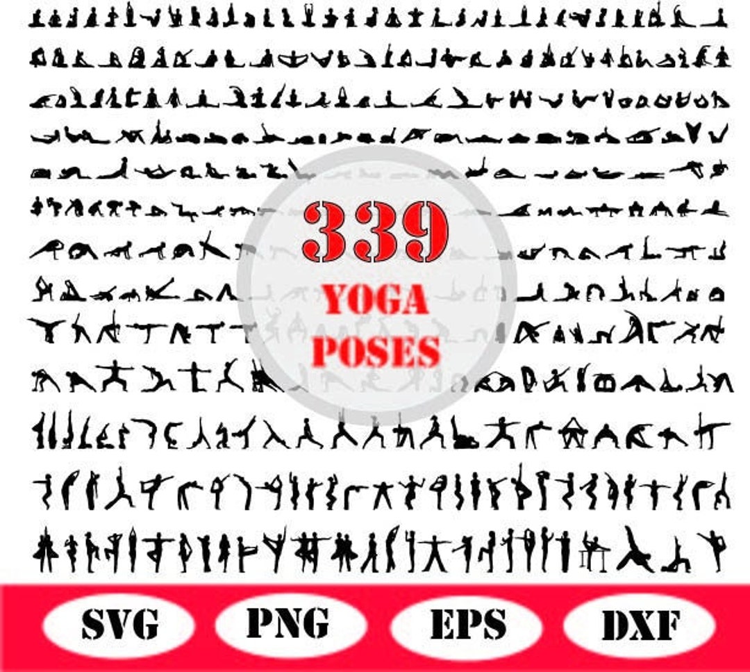 339 Icons Yoga Poses SVG Yoga Style Yoga Pose Svg Icons With - Etsy