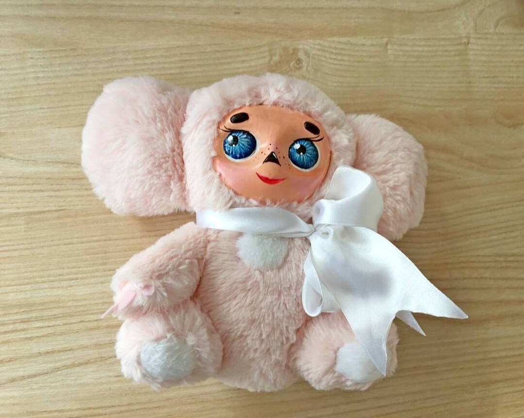 Rare Vintage Pink Cheburashka: 1980s Soviet Collectible - Etsy