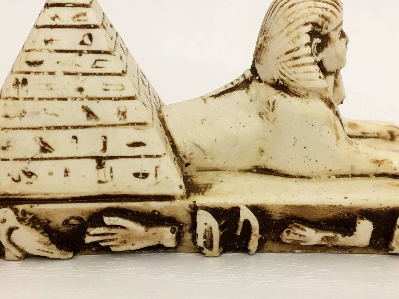 Unique Egyptian Sphinx Statue Handmade Heavy Sculptural Plastic ...