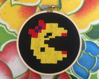 Pacman Cross Stitch - Etsy