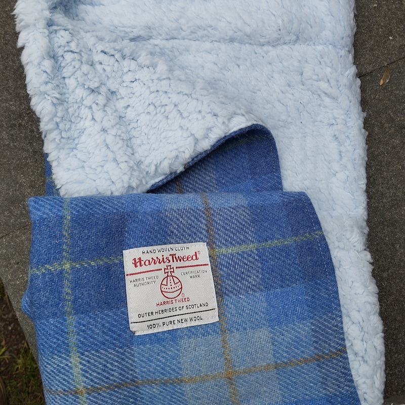 Tartan Blue Blanket - Etsy UK