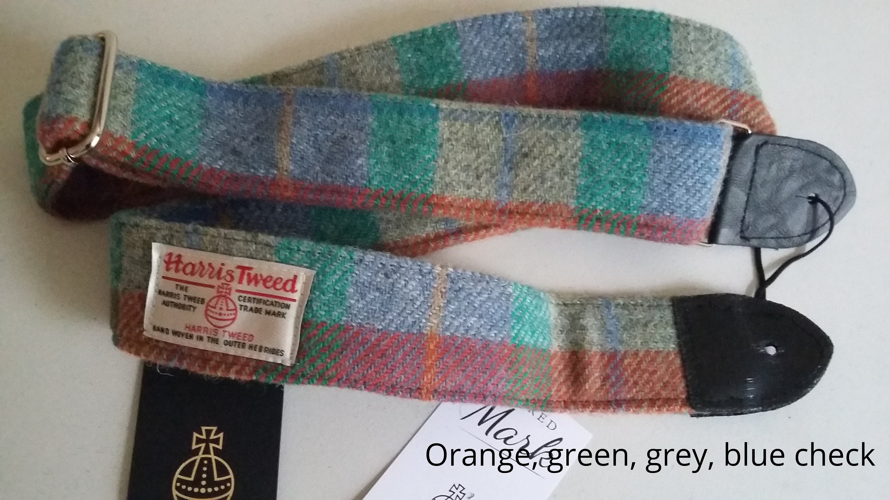 Guitar Strap HARRIS TWEED - Etsy