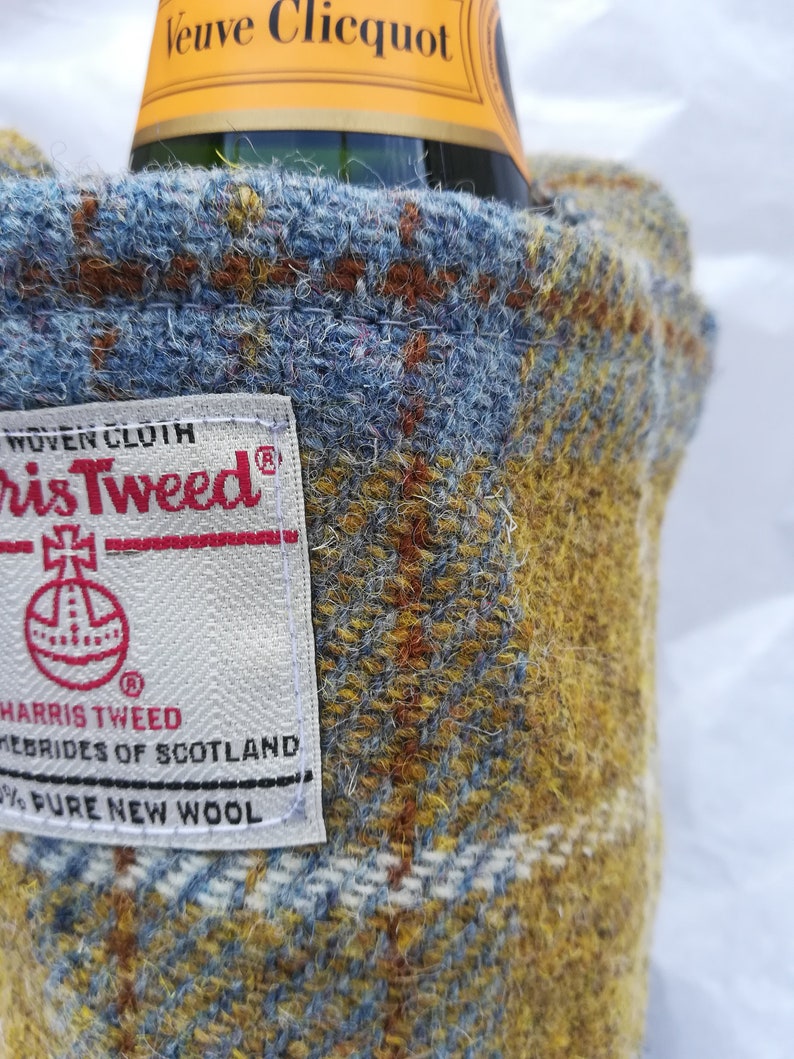 HARRIS TWEED Prosecco Champagne Whisky Bottle Carrier Bag Tote - Etsy