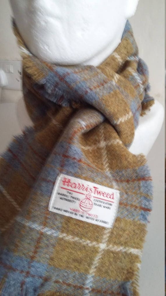 Harris Tweed Scarves various colours free UK postage | Etsy