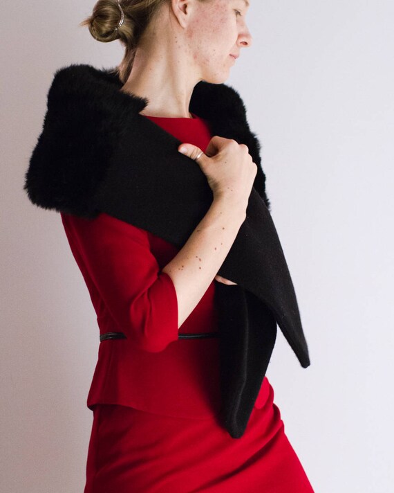 Real Fur Scarf Fur Shoulder Wrap Real Fur Stole Fur Cover | Etsy