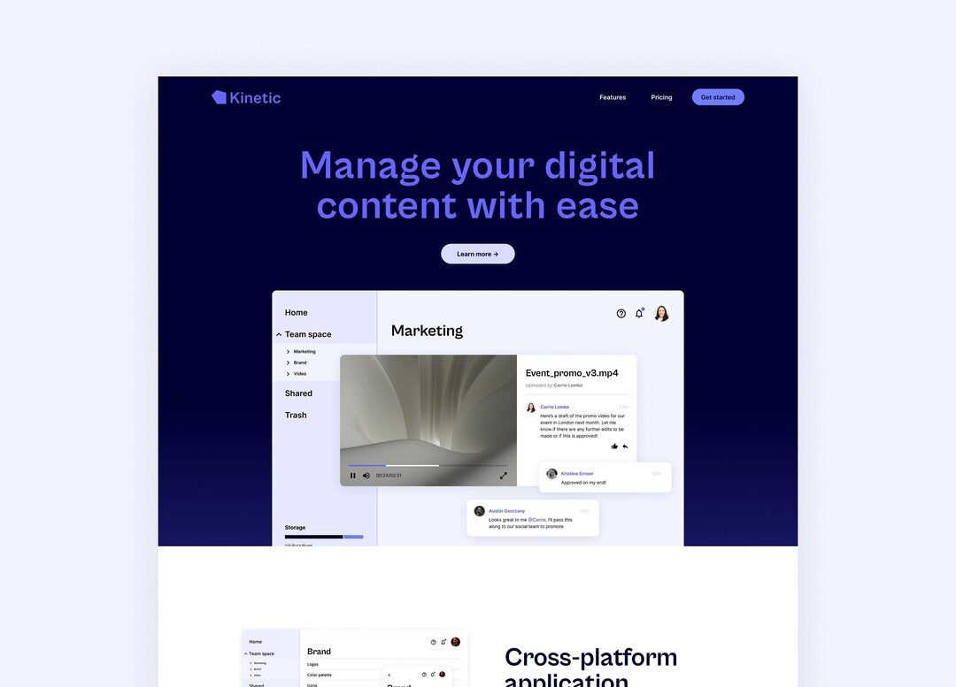 Modern Webflow Template for Startup Saas Companies - Etsy