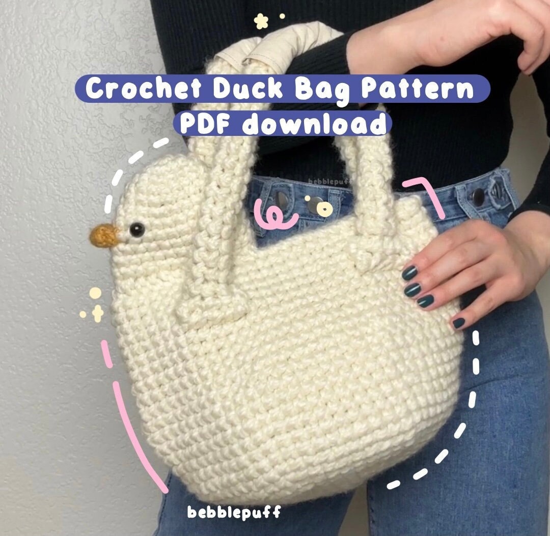 PDF Download* Crochet Duck Bag Pattern - Etsy