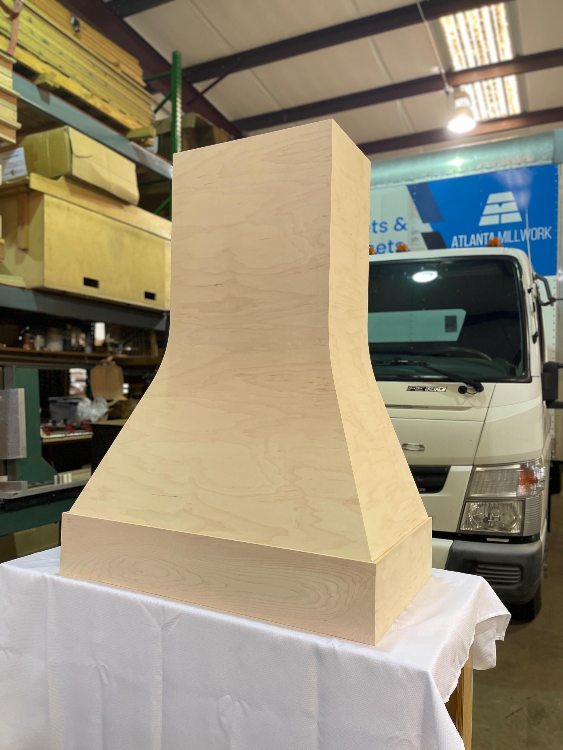 Assembled Custom Range Hood Curve - 36" Wide or 30" Wide Custom Made ...