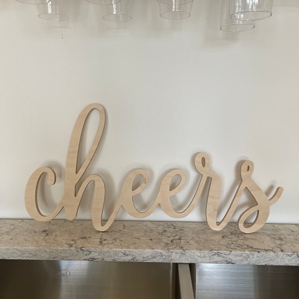 Cheers Sign - Etsy