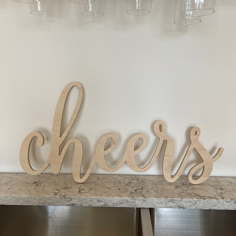 Cheers Sign - Etsy