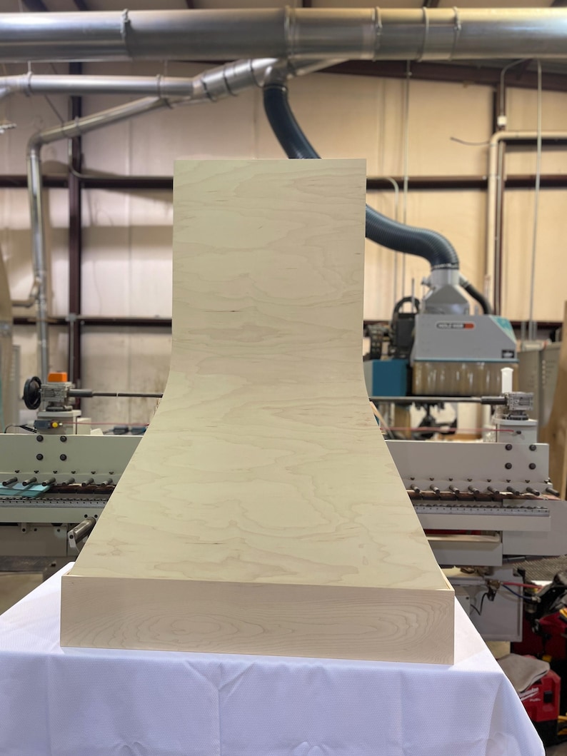 Assembled Custom Range Hood Curve - 36" Wide or 30" Wide Custom Made ...