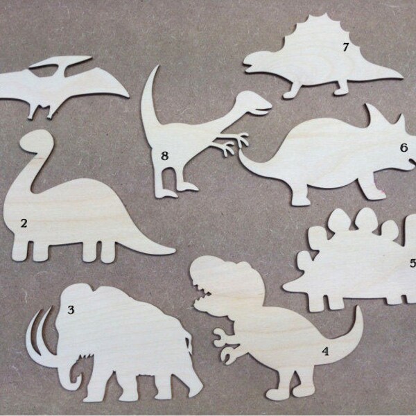 Dinosaur Cut Outs - Etsy