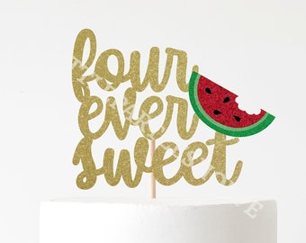 Four Ever Sweet Cake Topper - Etsy