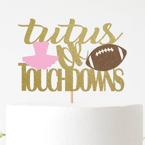 12 Touchdown or Tutus Football Gender Reveal Baby Shower - Etsy
