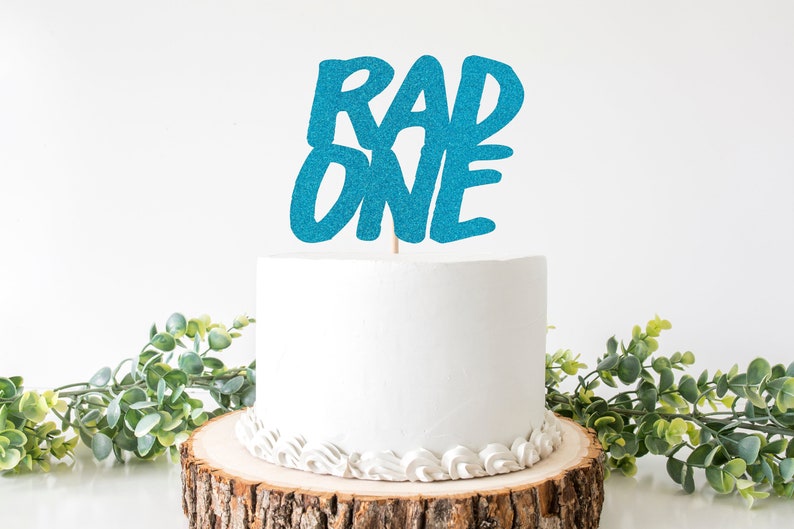 Rad One Cake Topper / Rad One Birthday Party Decorations / | Etsy