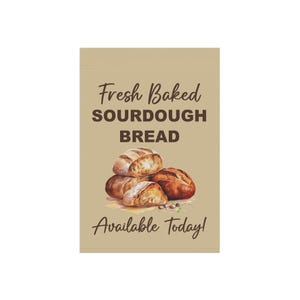 Sourdough Bread Sign Bakery Sign Grocery Flag Farmers Market Sign ...