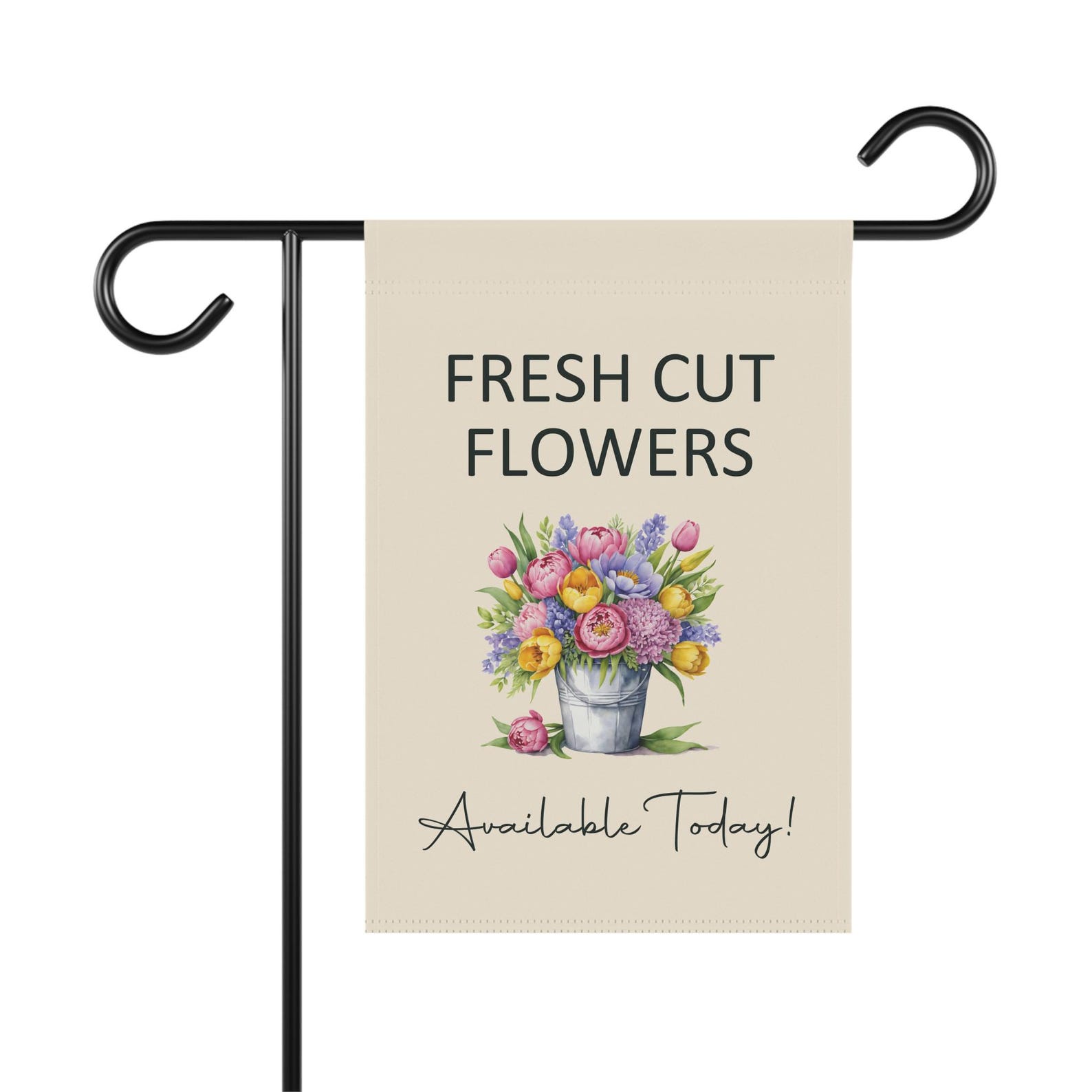 Rustic Garden Banner for Flowers, Outdoor Decor, Housewarming Gift ...