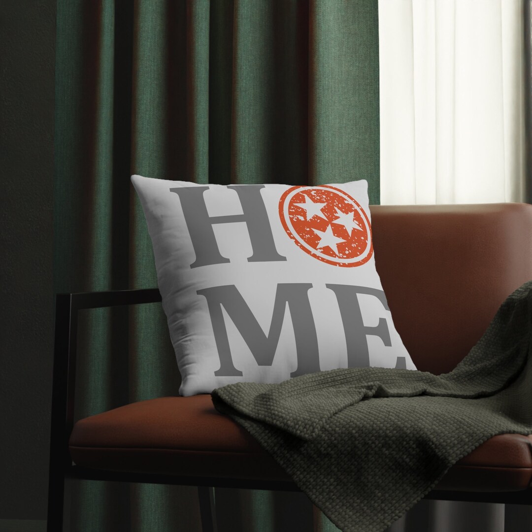 Rustic Tennessee Vols Pillow Cover Nashville Heart State Decor Outdoor ...