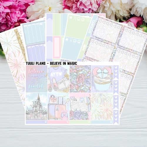 PRINTABLE Planner Sticker Kit Pastel Wonderland Printable | Etsy