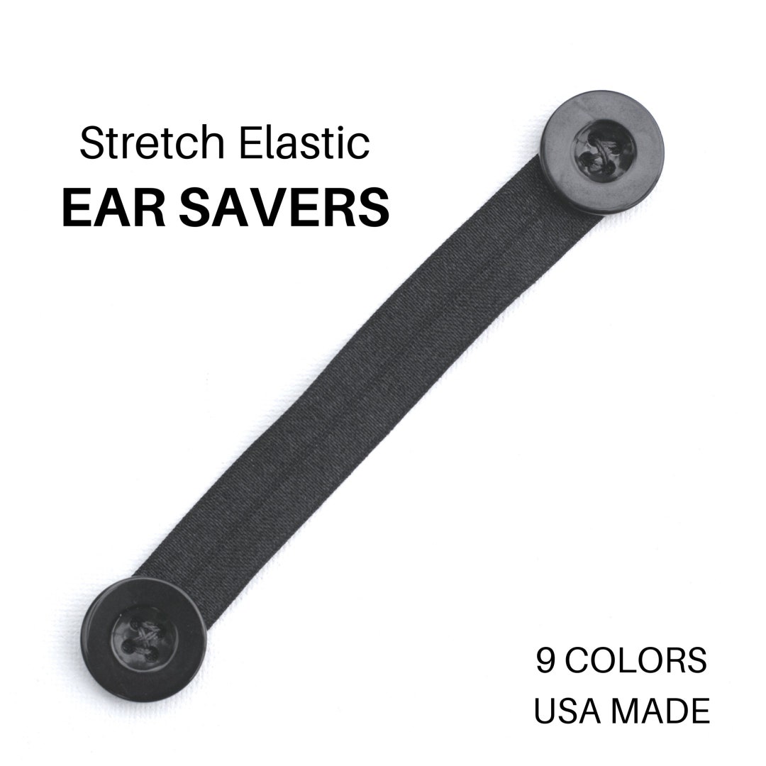 Elastic Face Mask Extender With Buttons: Comfort Ear Saver - Etsy