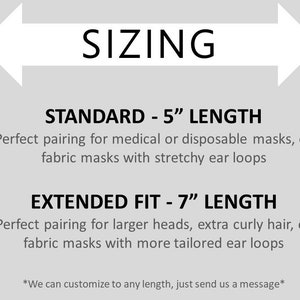 Ear Savers for Face Masks, Elastic Face Mask Extensions With Button for ...