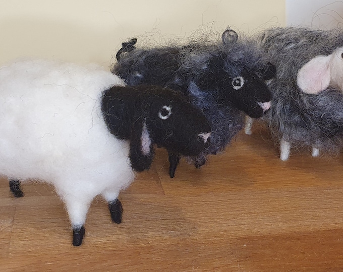 Needle Felted Sheep, - Etsy