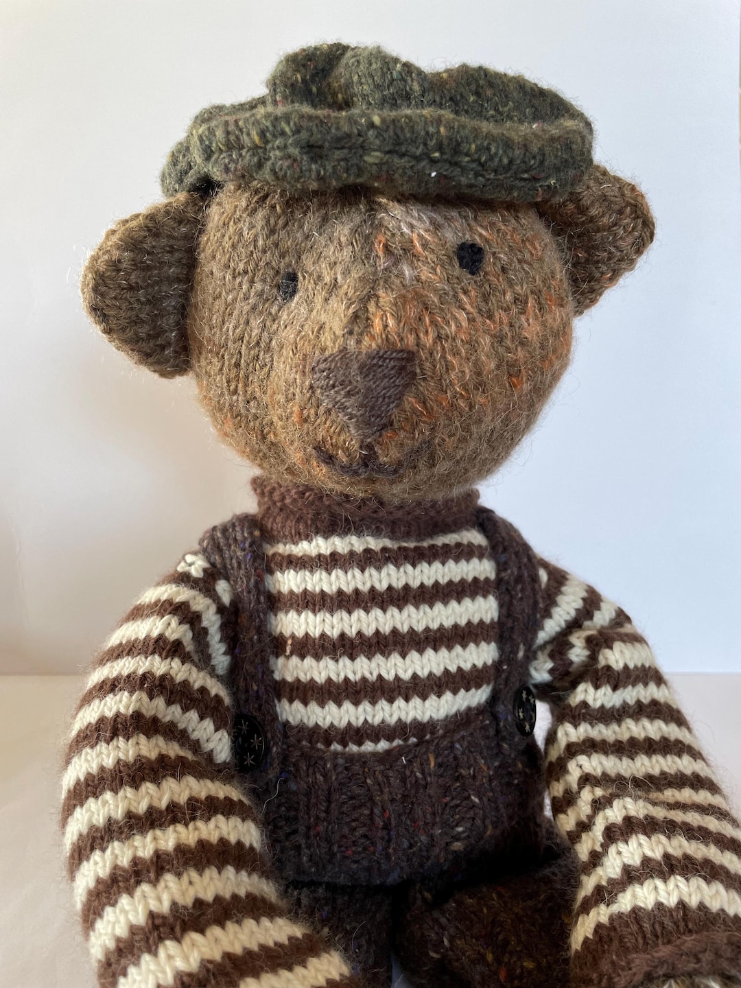 Barney Bear is a Big Soft Knitted Bear, Toy Knitting, Bear Knitting ...