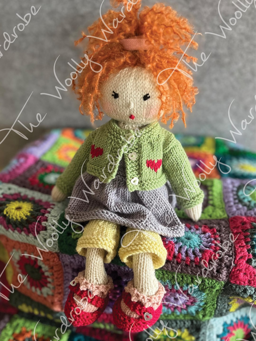 Annie Doll Pattern PDF, Knitted, Straight Needles, Downloadable File - Etsy