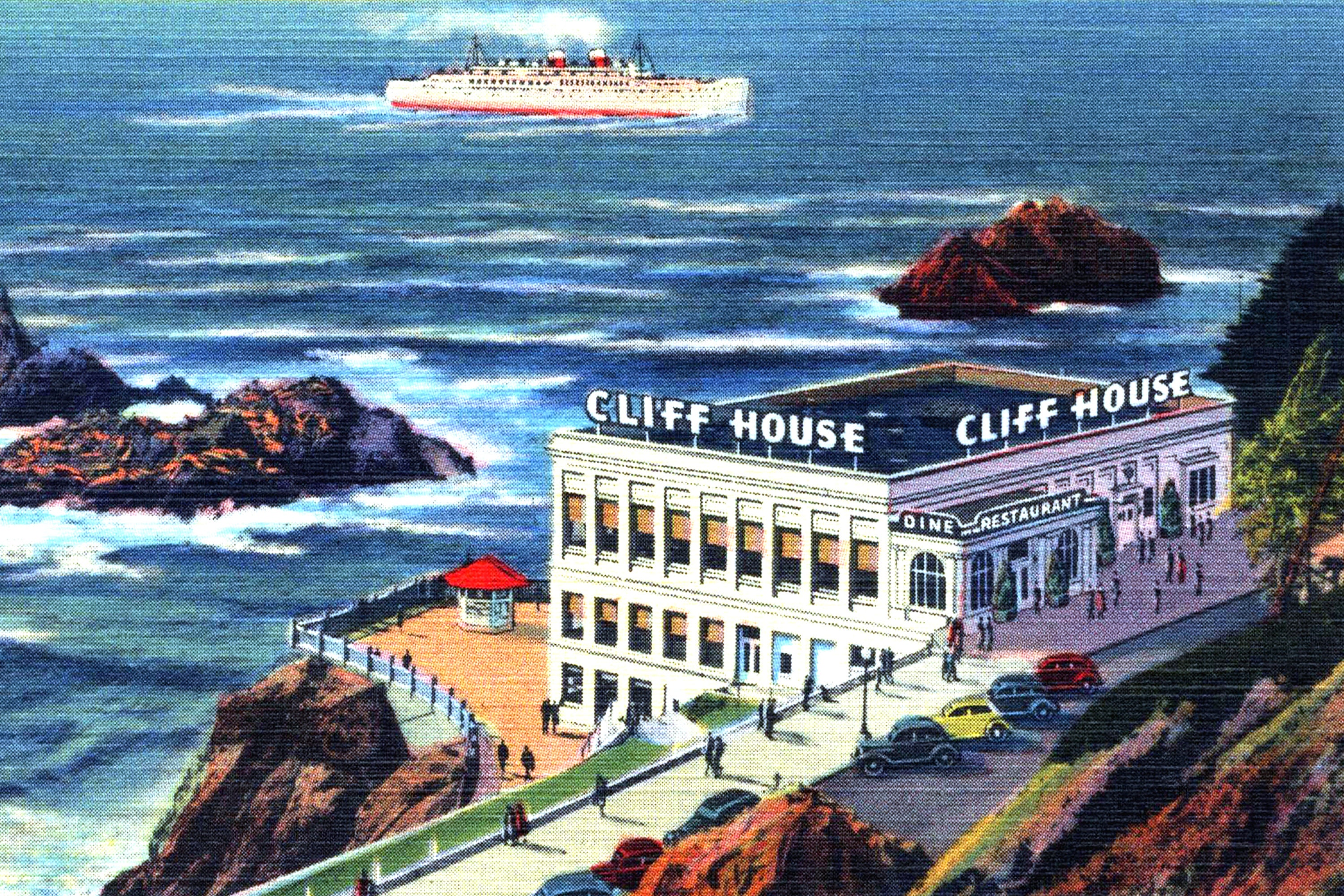 Cliff House restaurant San Francisco california vintage | Etsy