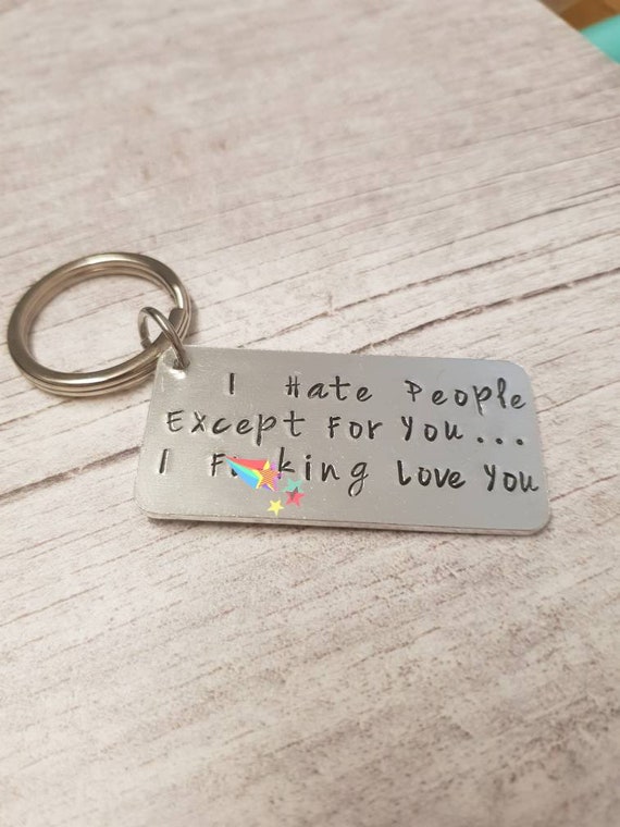 Valentines I Hate Everyone Except You I Fking Love You | Etsy