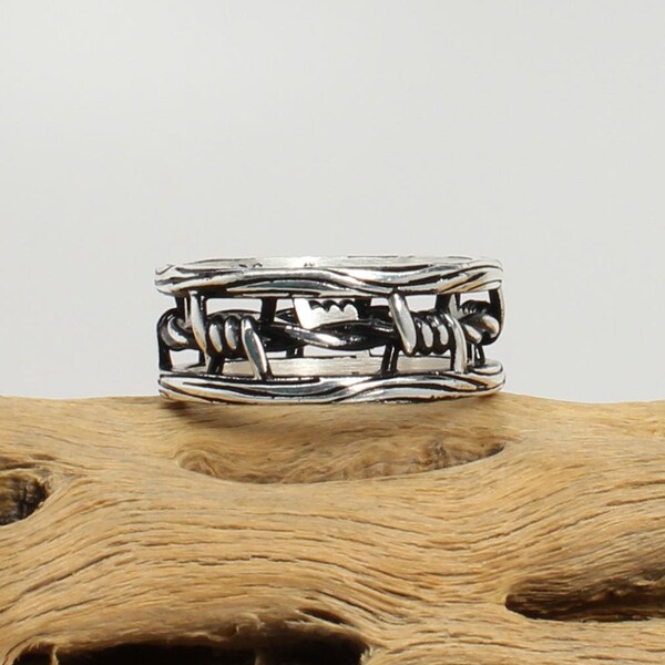 Barb Wire Ring - Etsy