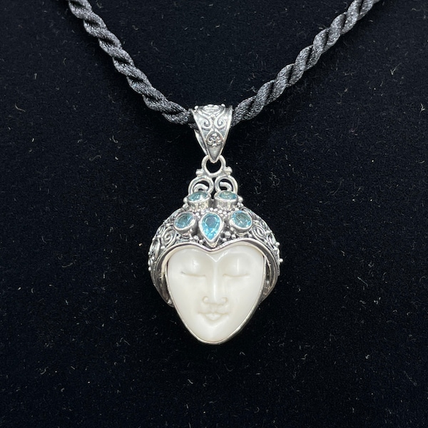 Carved Bone Face - Etsy